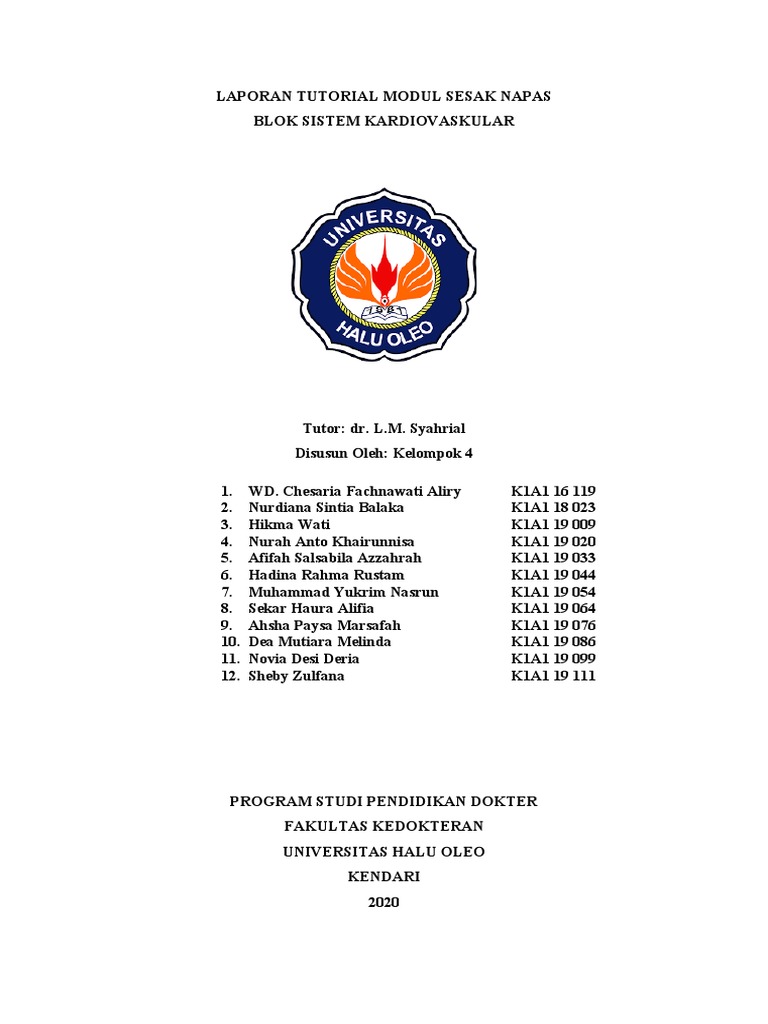 Laporan Tutorial Kelompok 4 Modul 2 Sesak Napas | PDF