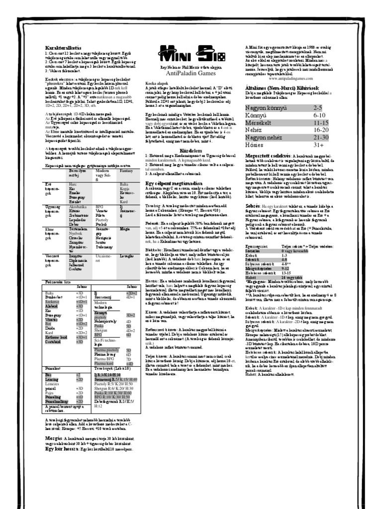 Mini Six Hun | PDF