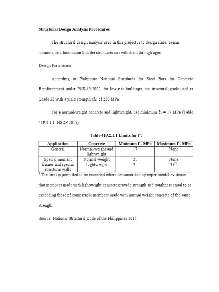 Structural Design Analysis Procedures | PDF | Beam (Structure ...