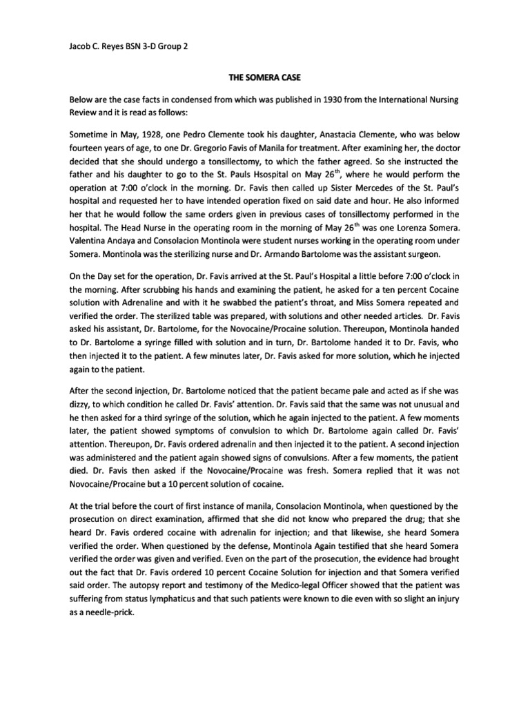 The Somera Case Compressed | PDF | Nursing | Pardon