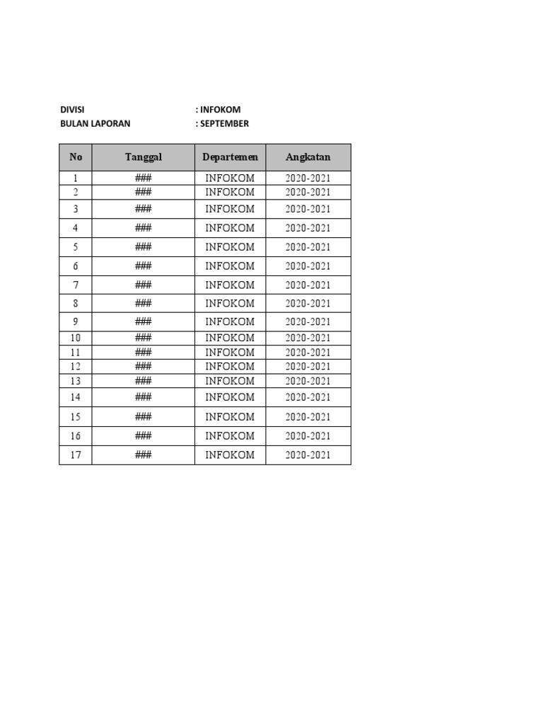 Laporan Kegiatan Infokom 2021-2022 | PDF