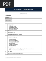 Hse Plan Summary | PDF | Risk Assessment | Personal Protective Equipment