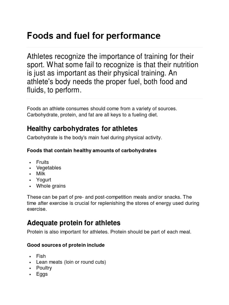 Week 003 Module Foods and Fuel For Performance | PDF | Foods | Fat