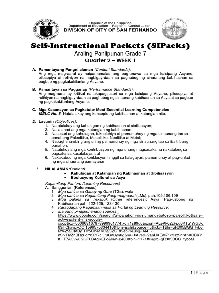 AP7 - Week 1 - Q2 - Modified Model DLP | PDF