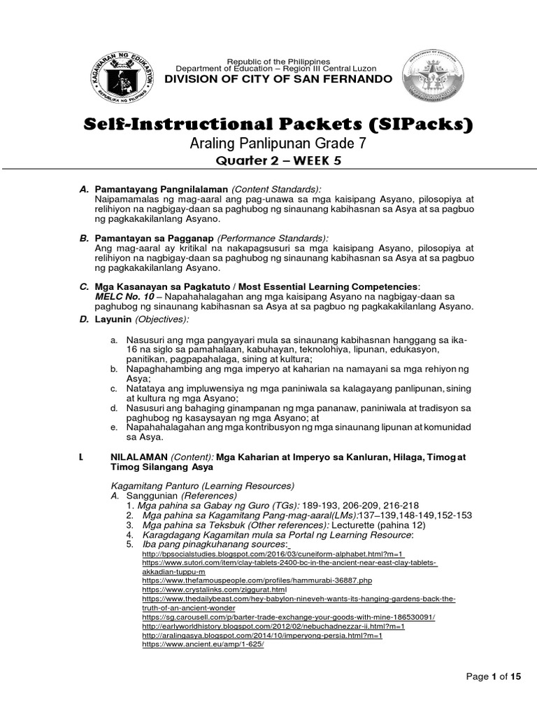 AP7 - Week 5 - Q2 - Modified Model DLP | PDF