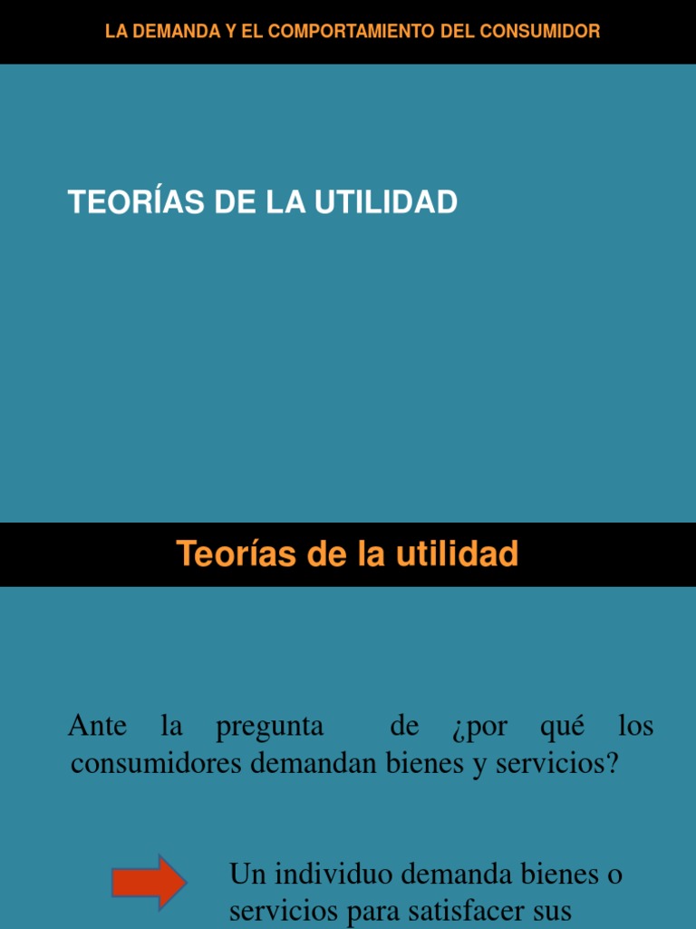 Teoría de La Utilidad Cardinal | PDF | Utilidad | Utilidad marginal