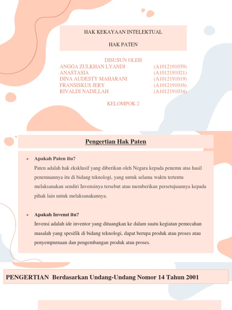 Hak Paten (Hki) | PDF | Griya & Taman