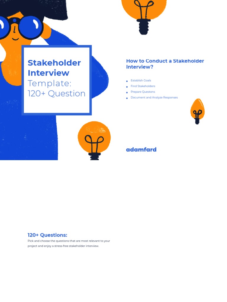 Customer Experience Strategy Stakeholder Interview: Template Template ...