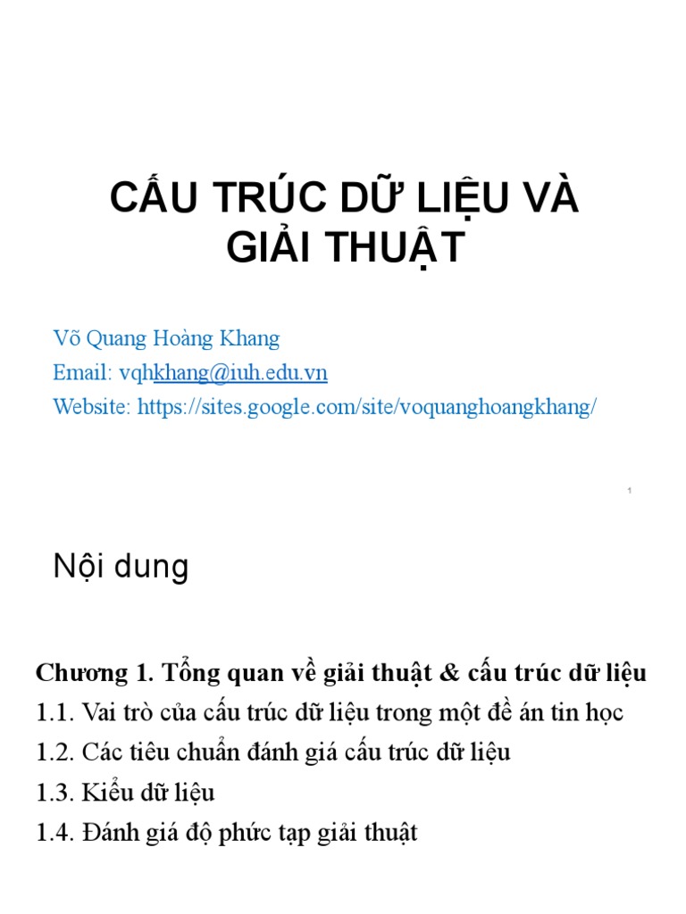 CTDL BaiGiang1 TongQuanCTDL> | PDF