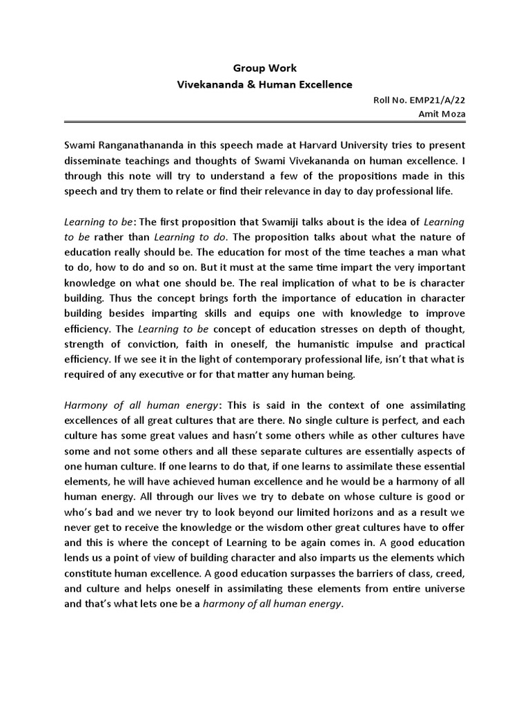 Human Excellence | PDF | Knowledge | Faith