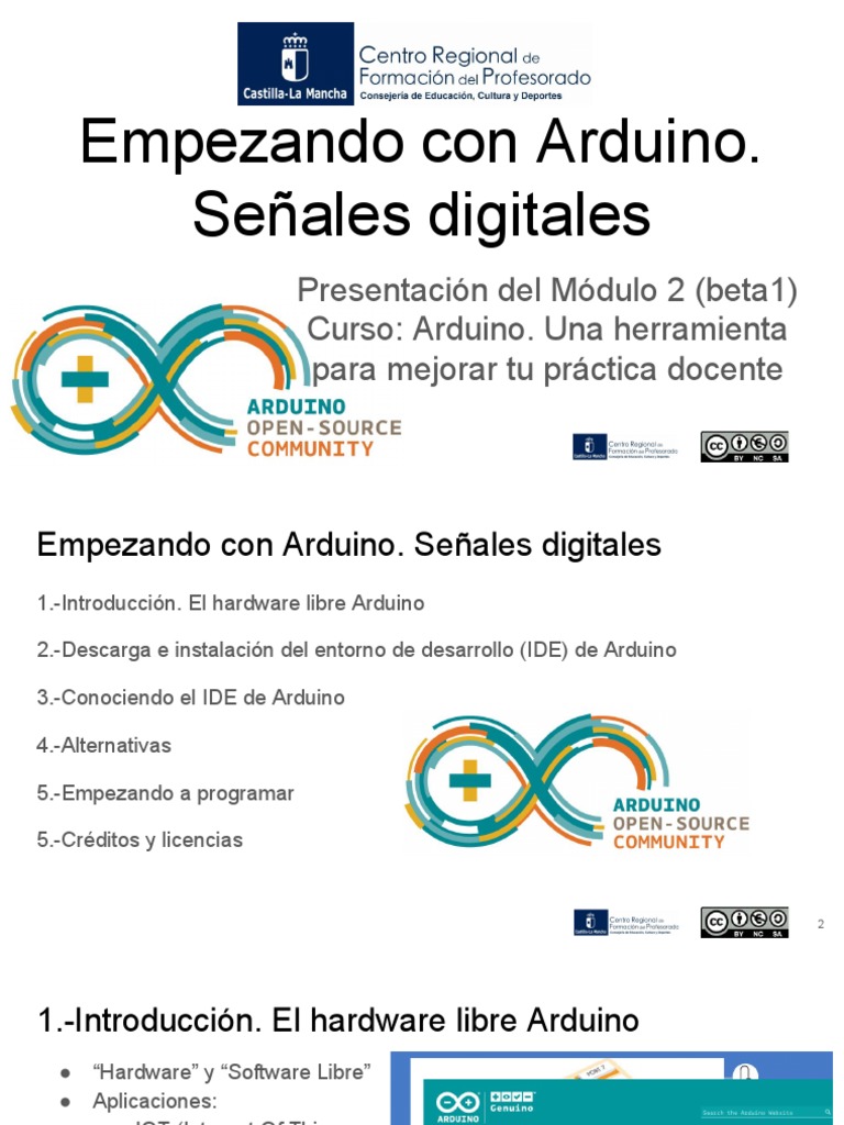 Empezando Con Arduinosenales Digitales | PDF | Lenguaje de programación | Arduino