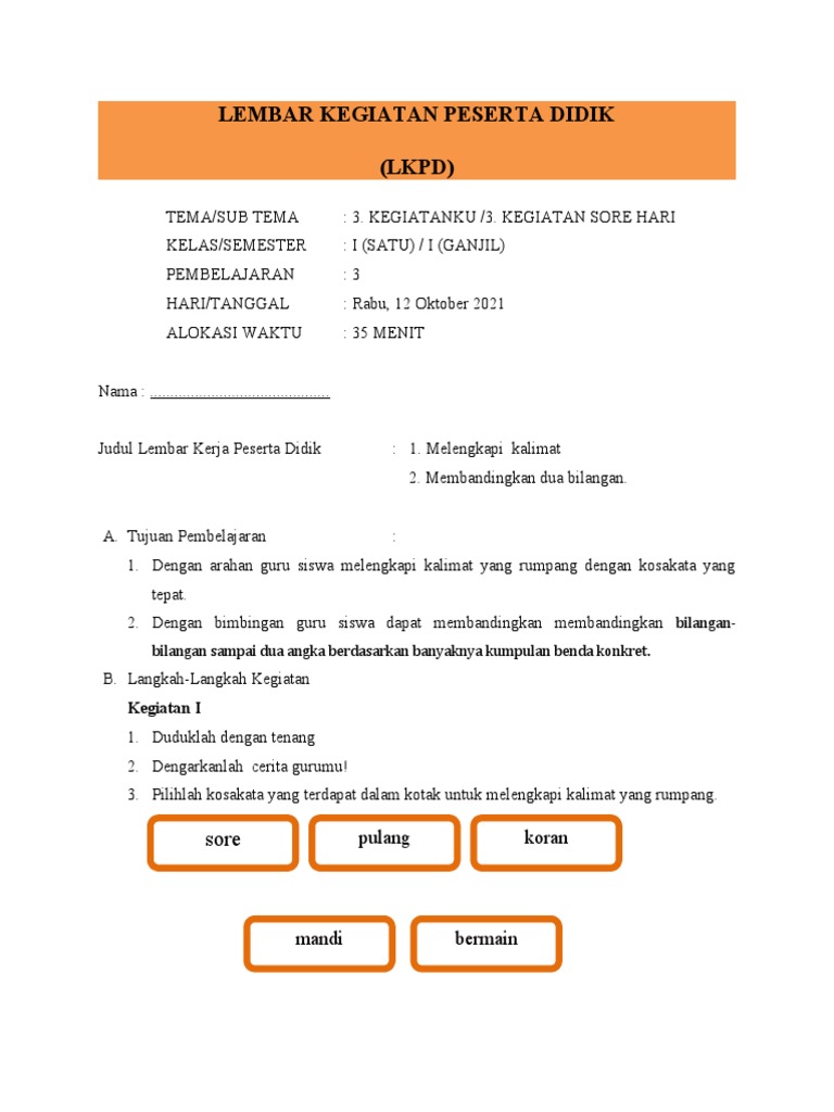 LKPD T3 ST 3 Pem 3 | PDF
