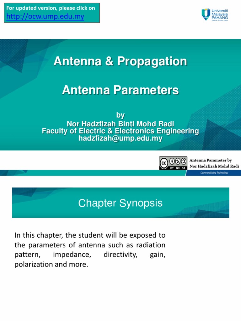 Antenna Parameter | PDF | Antenna (Radio) | Electromagnetic Radiation