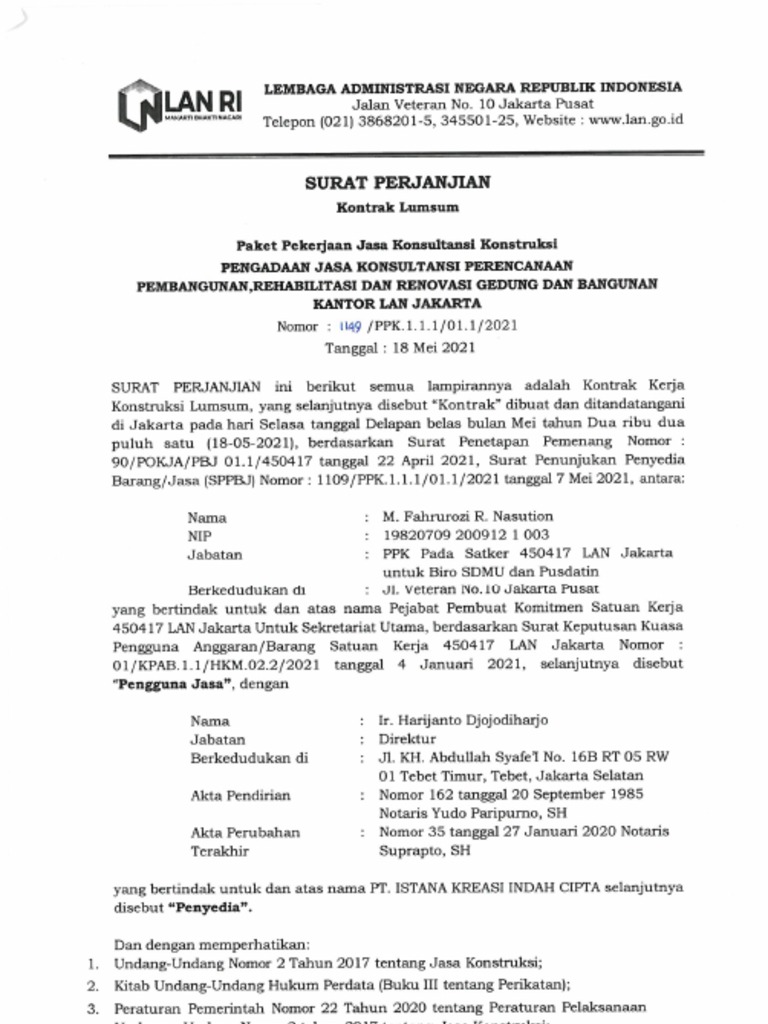 Konsultan Perencana | PDF