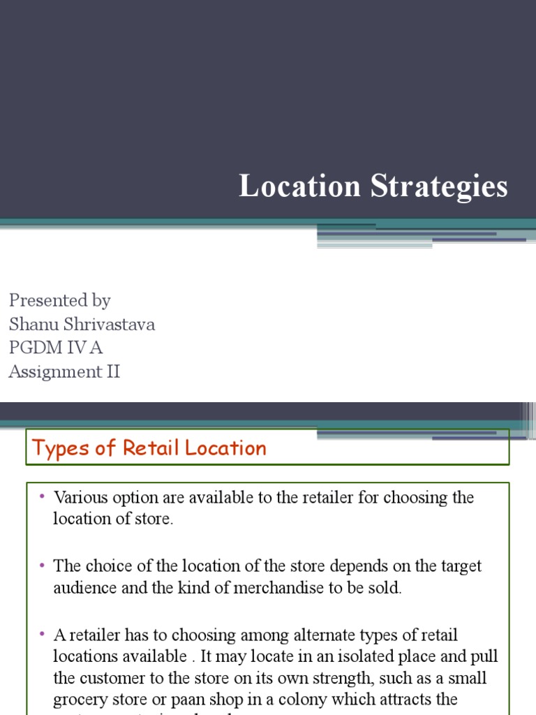 Types of Retail Location | PDF | Retail | Lease