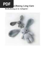 Free Bunny Crochet Pattern | PDF | Crochet | Yarn