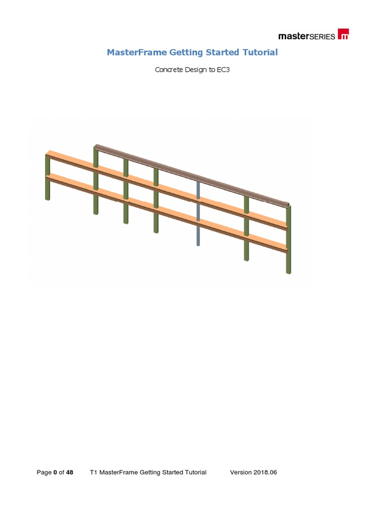 T01-2 MasterFrame Tutorial - The Basics (Concrete) | PDF | Beam ...