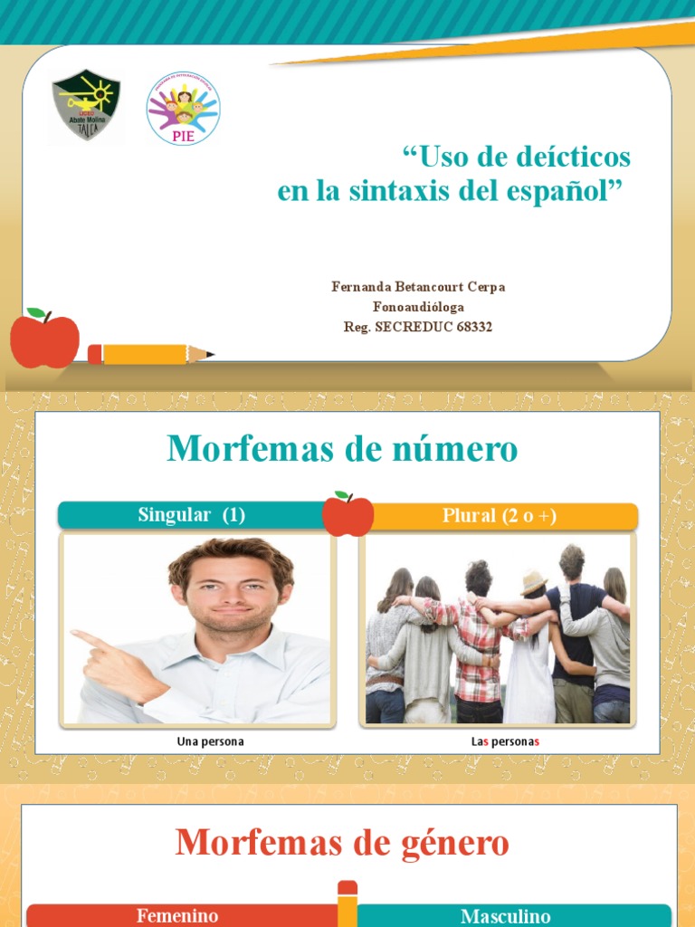 Uso de Deícticos | PDF | Gramática | Numero Gramatical