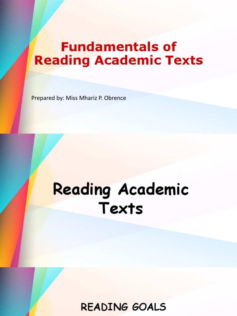 Understanding Academic Texts and Writing | PDF