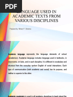 Academic Text Vs Non Academic Text | PDF