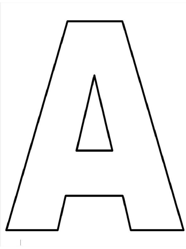 Moldes Letras A | PDF