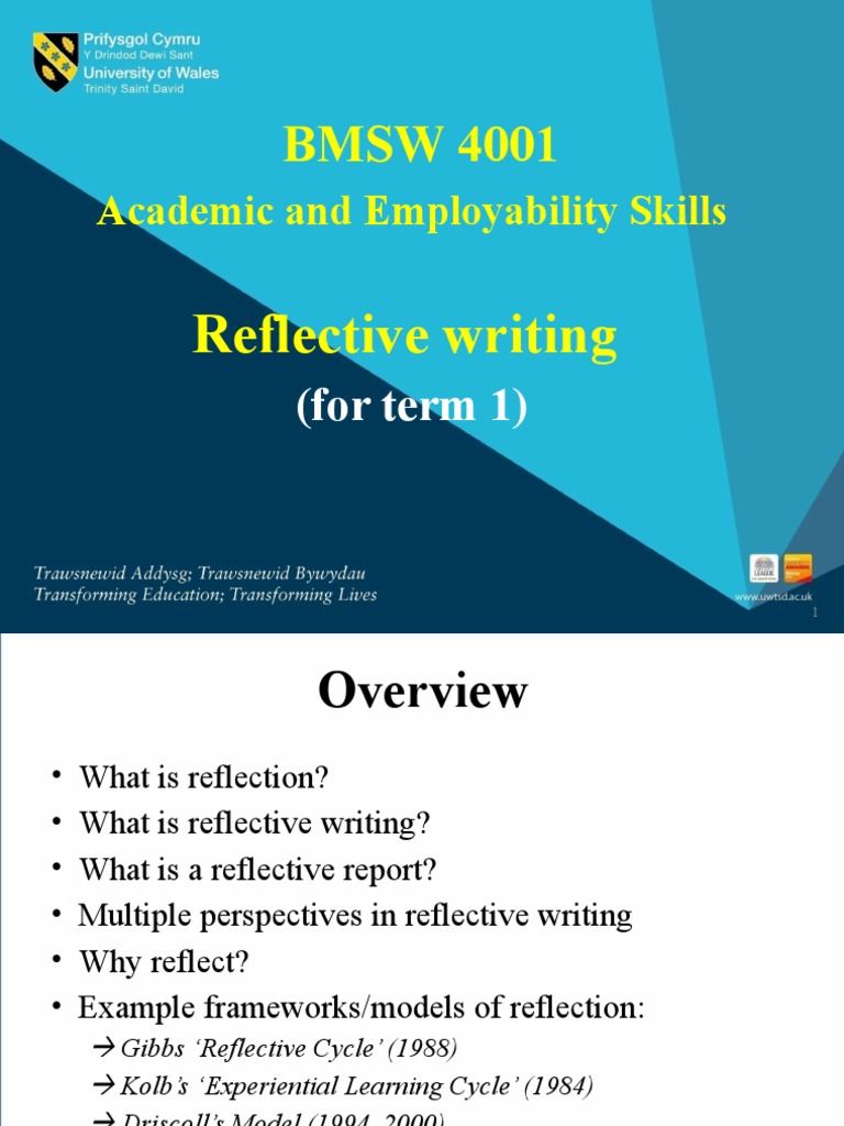 Reflective Writing Models | PDF | Learning | Reflective Practice