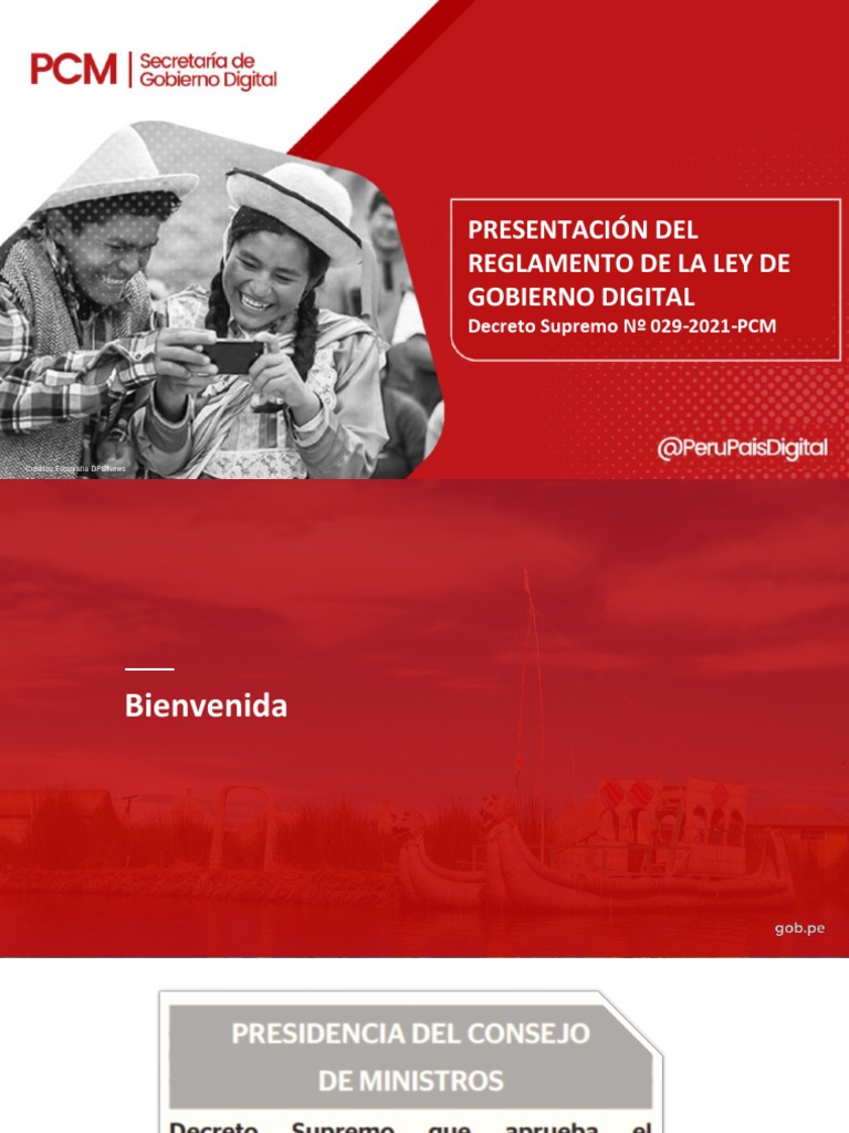Presentación de La Ley de Gobierno Digital | PDF | Seguridad | La ...