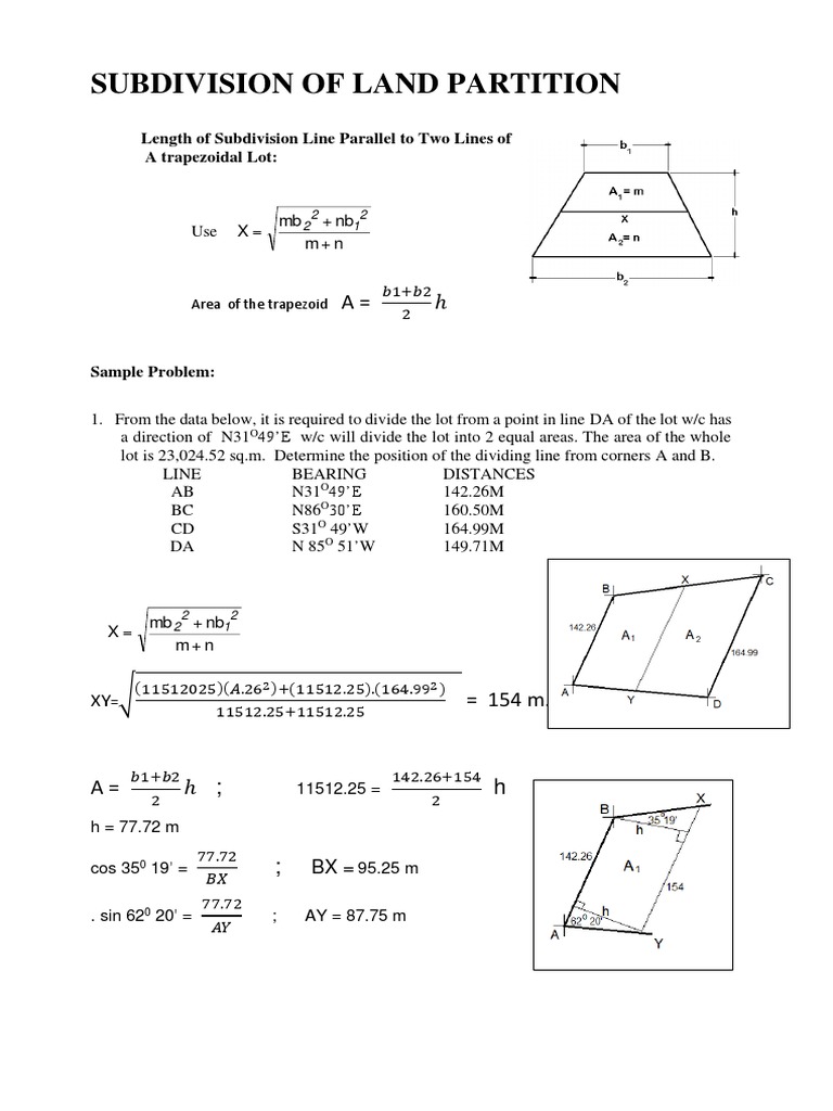 Subdividing Land Into Equal Areas | PDF | Elementary Geometry ...