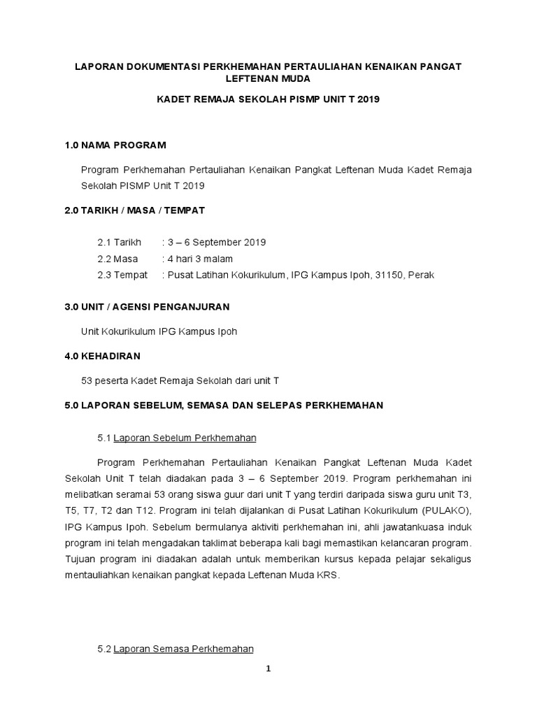 Laporan Dokumentasi Krs | PDF