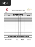 Formato De Pase De Entrada Salida De Materiales Pdf