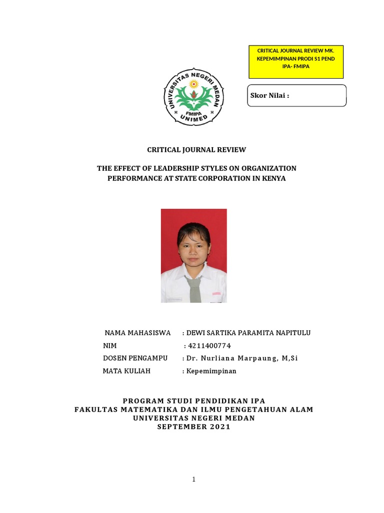 CJR Kepemimpinan | PDF