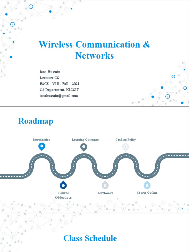 Wireless Communication Course Overview | PDF | Error Detection And ...