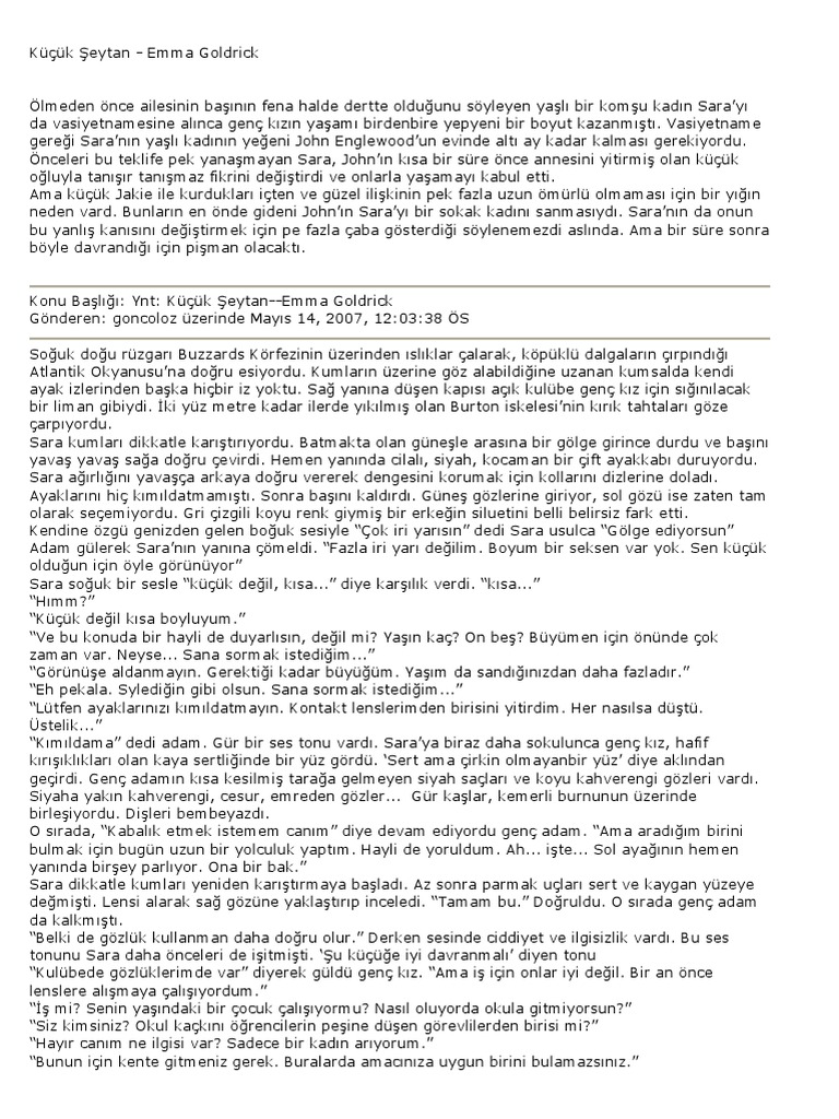 Emma Goldrick - Kucuk Seytan | PDF