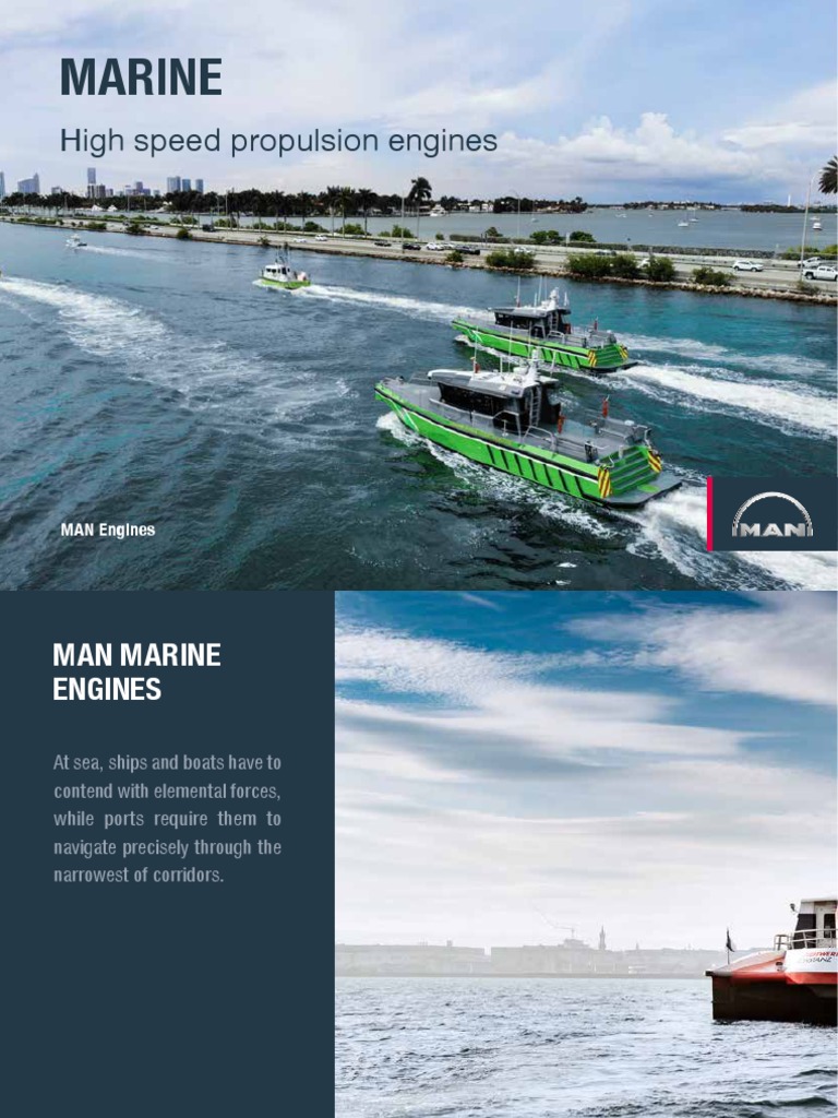 An overview of MAN marine diesel engines, support services, and exhaust ...