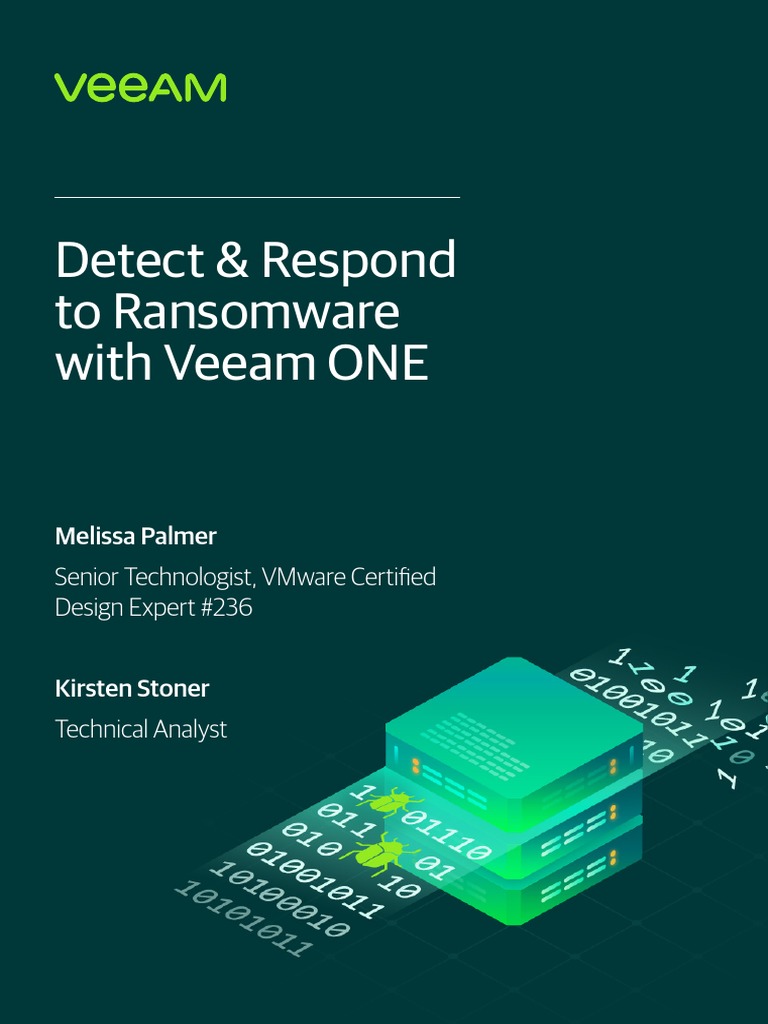 Detect & Respond To Ransomware With Veeam ONE | PDF | Backup | Virtual ...