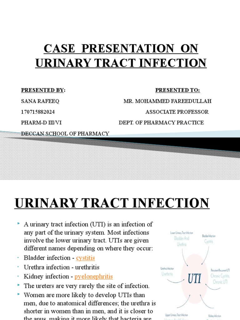 CASE PRESENTATION ON UTI Case 3 | PDF | Urinary Tract Infection ...