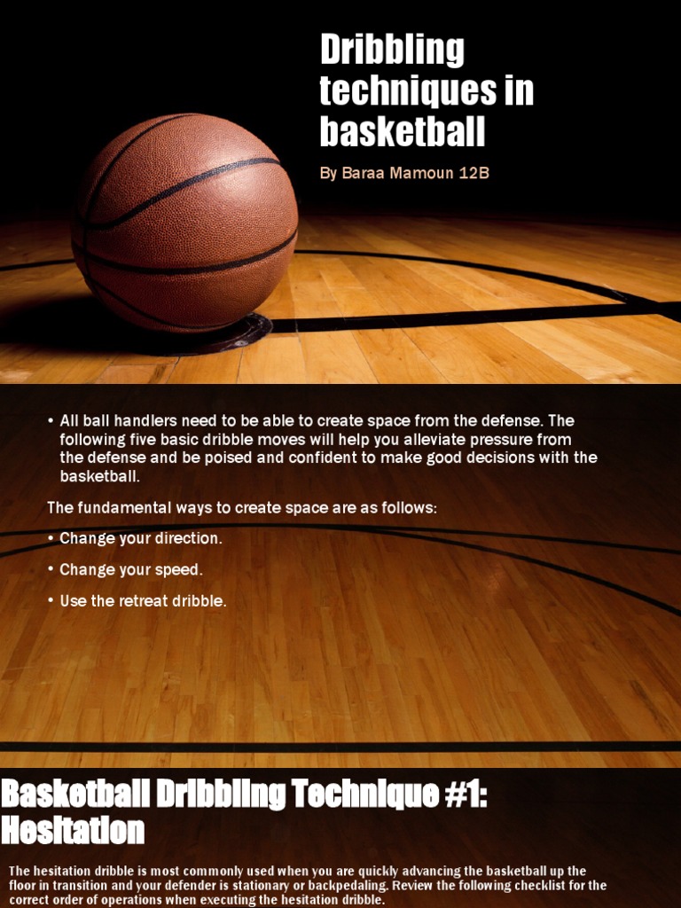 Essential Basketball Dribbling Techniques | PDF | Sports Rules And ...