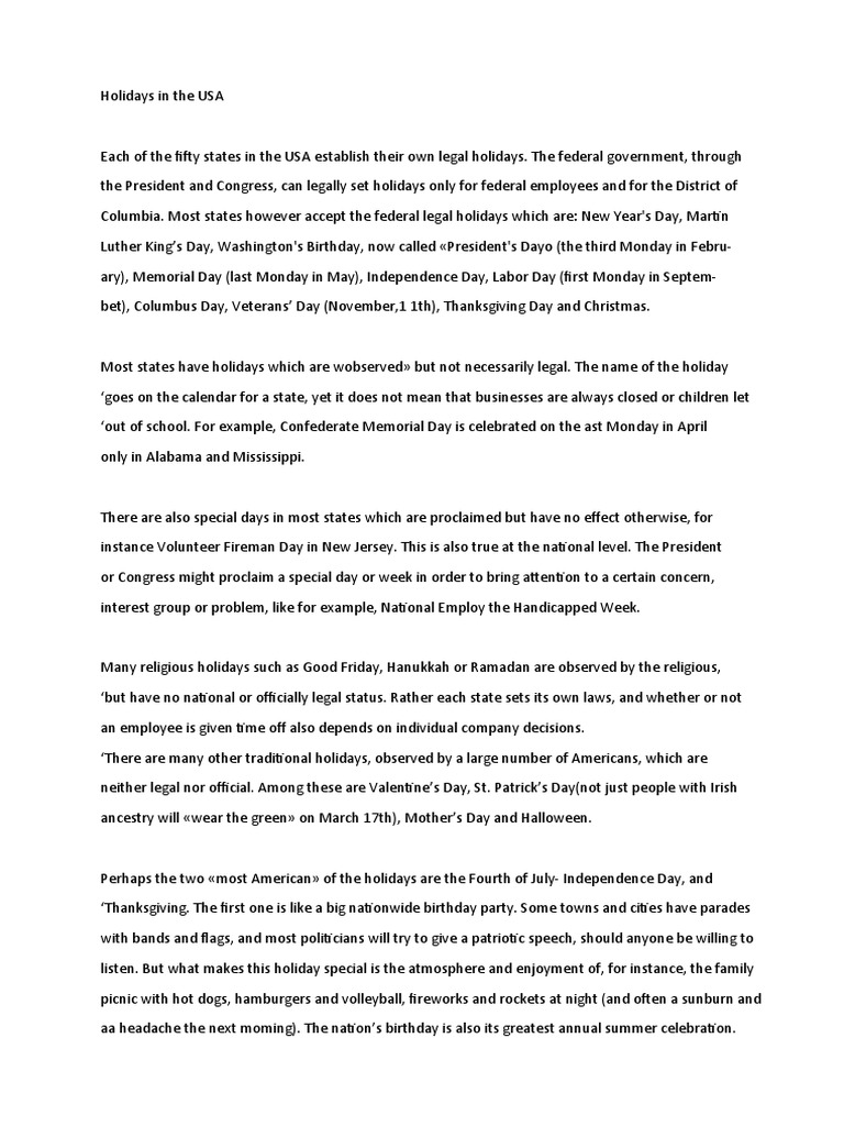 GTHTDJL | PDF | Holidays | Independence Day (United States)