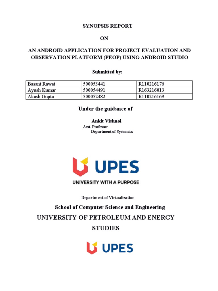 Under The Guidance of | PDF | Android (Operating System) | Computing