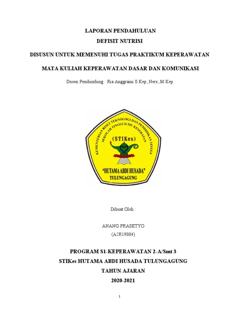 Askep-Lp (Defisit Nutrisi) Anang Prasetyo | PDF