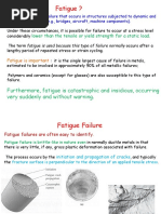Metallic Fatigue | PDF | Fatigue (Material) | Fracture