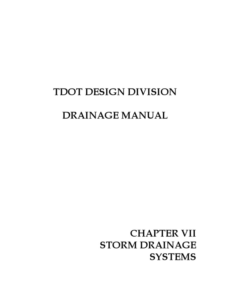 Guidelines and Procedures for Designing Storm Drainage Systems | PDF ...