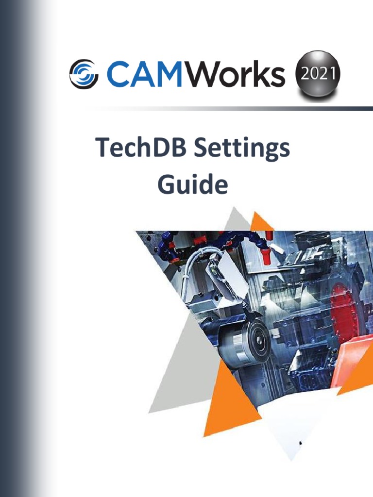 Techdb Settings Guide Cover Page Pdf Microsoft Access Databases