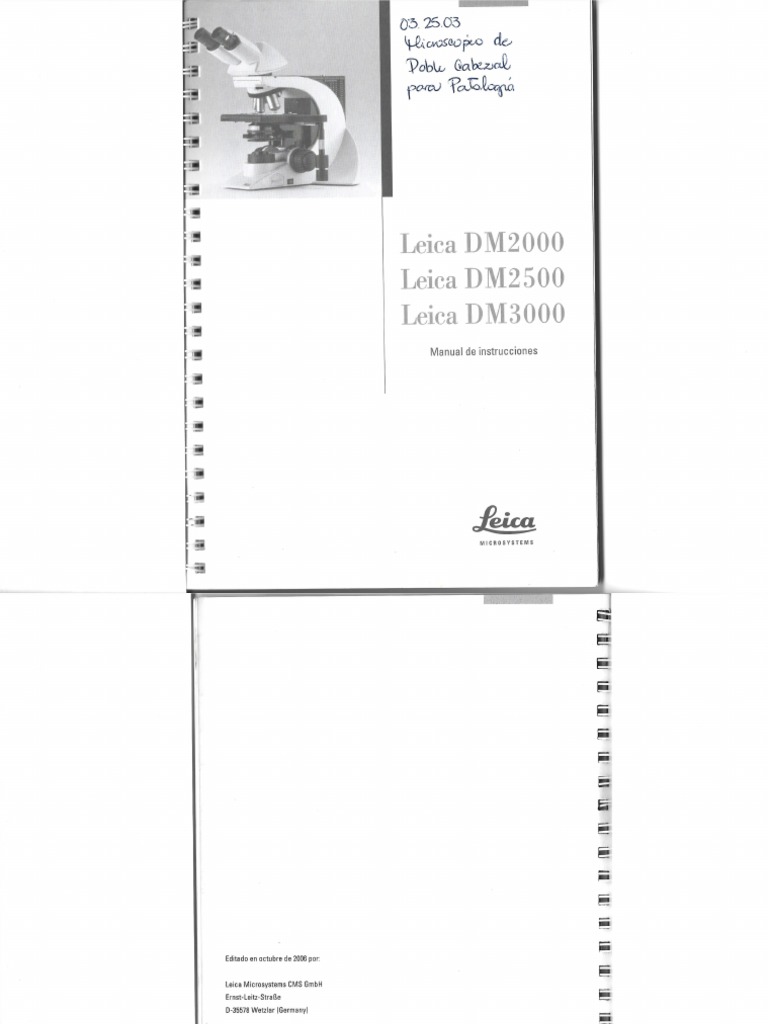 Leica DM2000 Leica DM2500 Leica DM3000 | PDF