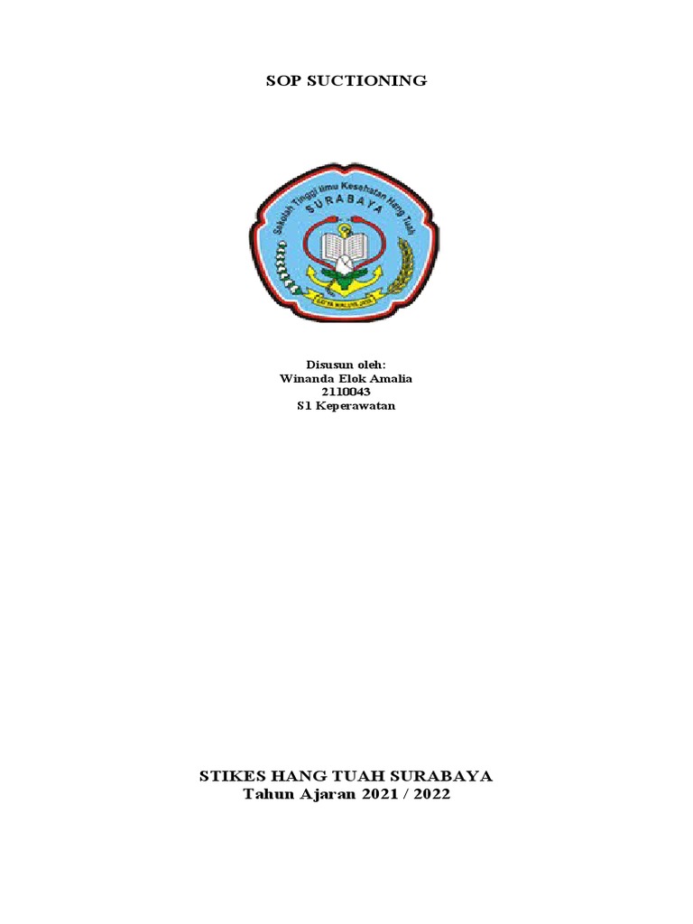 Sop Suctioning | PDF | Sains & Matematika