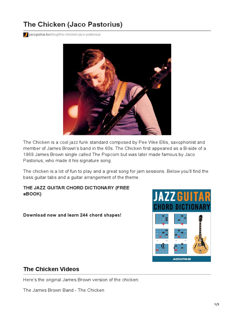 Jaco Pastorius' "The Chicken" Guide | PDF | Art