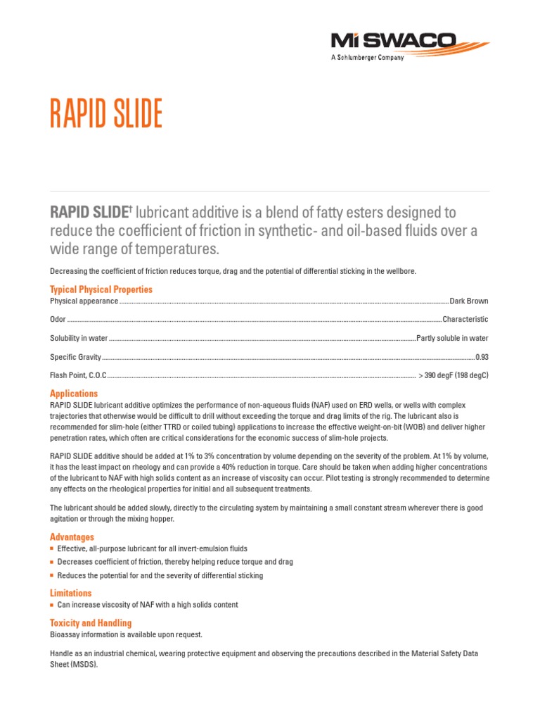 Rapid Slide Ps | PDF | Lubricant | Rheology