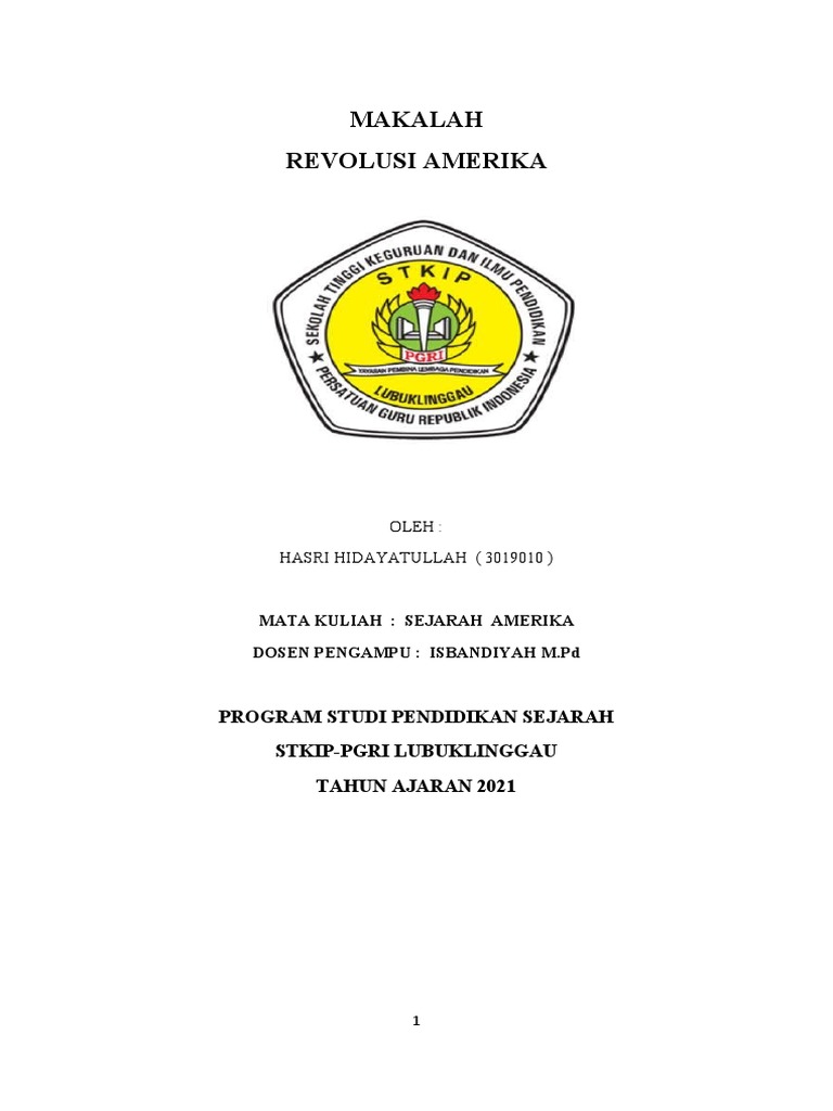 Makalah 5 Sejarah Amerika (Hasri) | PDF