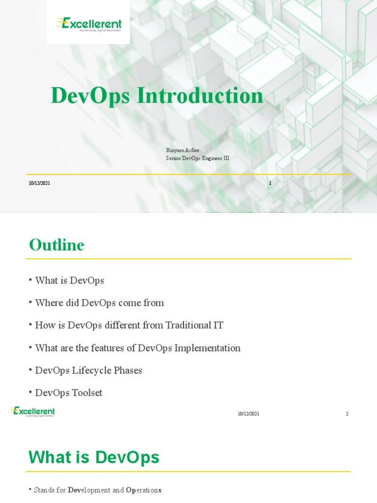 Devops Introduction: Binyam Asfaw Senior Devops Engineer Iii | PDF ...
