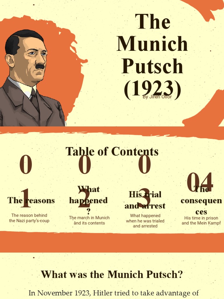 The Munich Putsch Detailed Slide Presentation | PDF | Adolf Hitler ...